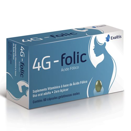 Ácido Fólico 4G-Folic Exeltis 60 Cápsulas - Drogaria Sao Paulo