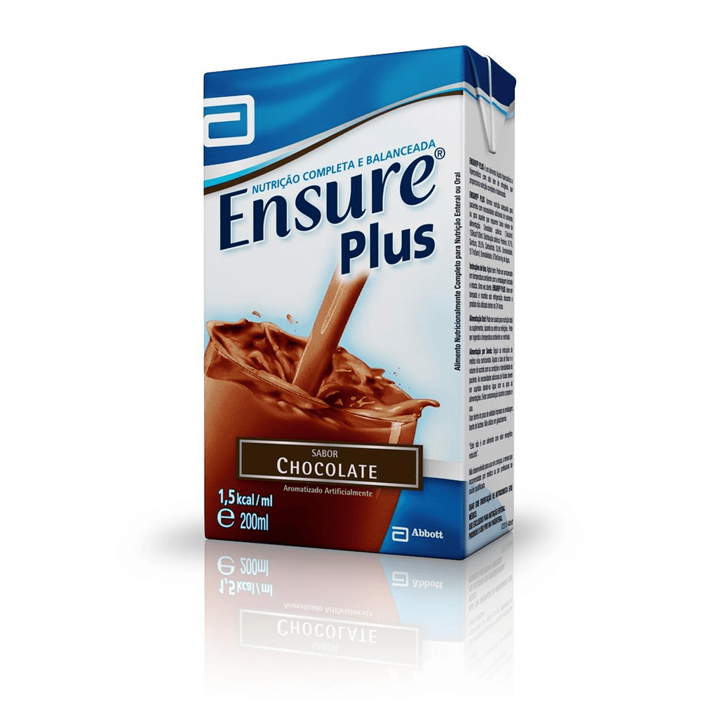 Complemento Alimentar Ensure Plus Chocolate 200ml - Drogaria Sao Paulo