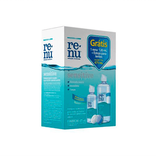 Kit Solução para Lentes Renu Sensitive Bausch Lomb 355ml - Drogaria Sao ...