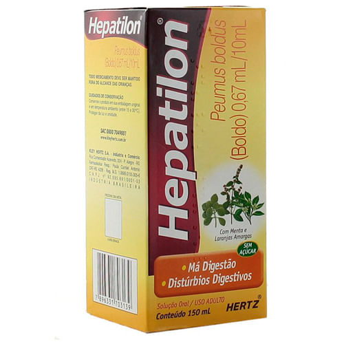 Hepatilon Líquido Hertz 150ml - Drogaria Sao Paulo