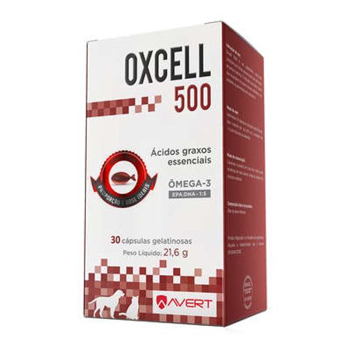 Oxcell 500Mg - 30 Cápsulas Gelatinosas - Drogaria Sao Paulo