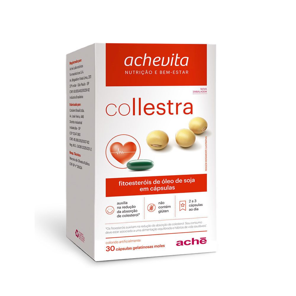 Collestra 650mg Aché 60 cápsulas - Drogaria Sao Paulo