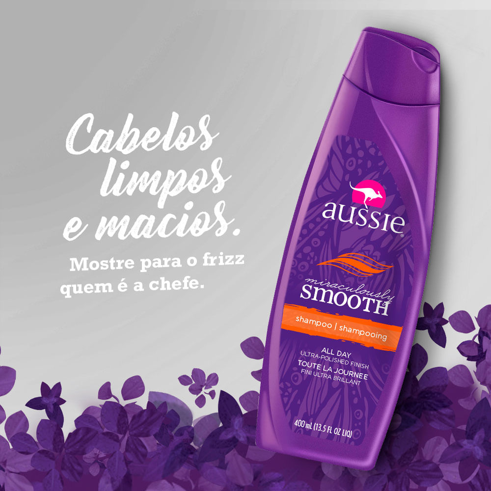 Shampoo Aussie Smooth 400ml - Drogaria Sao Paulo