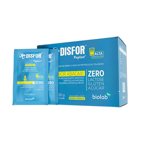 Disfor Sabor Abacaxi Biolab C/ 30 Sachês - Drogaria Sao Paulo