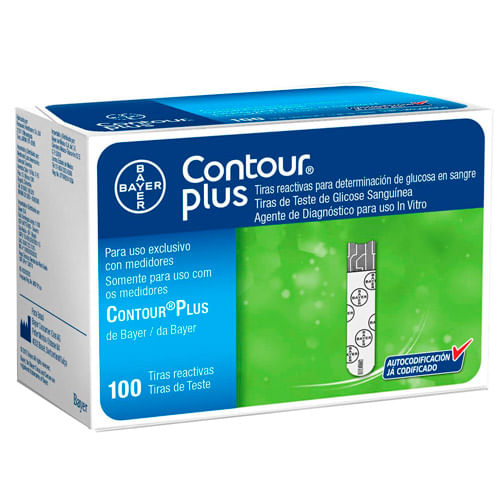 Tiras Contour Plus 100 Unidades - Drogaria Sao Paulo