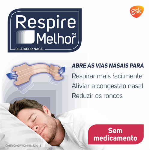 Dilatador Nasal Respire Melhor Pele Normal Tamanho Médio 30 Tiras ...