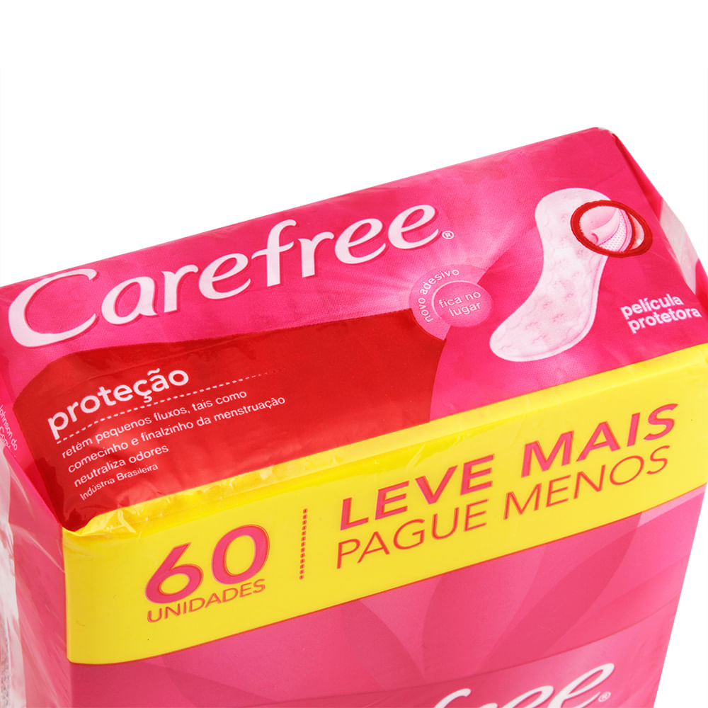Protetor Diário Carefree Original 60 Unidades - Drogaria Sao Paulo