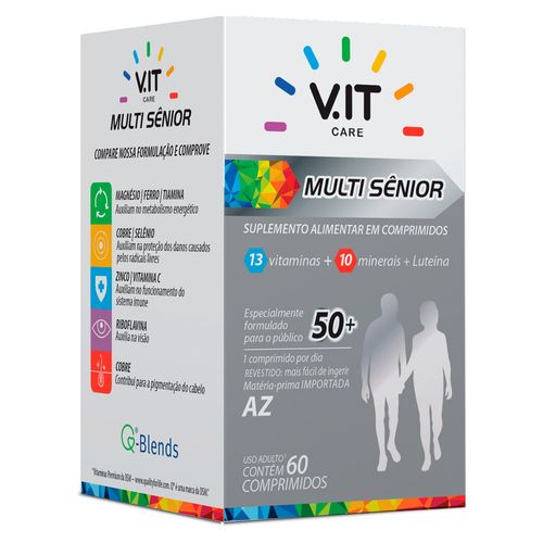 V.IT CARE Multi Sênior 60 Comprimidos - Drogaria Sao Paulo