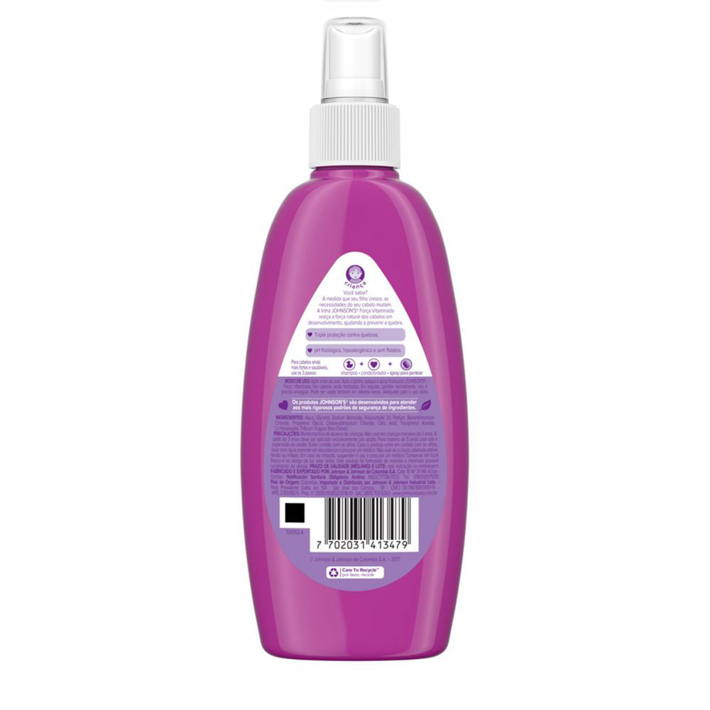Spray Johnsons Baby Força Vitaminada 200ml - Drogaria Sao Paulo
