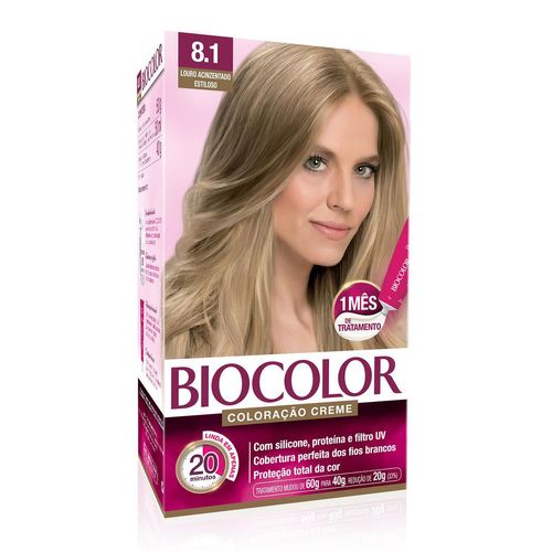 Tintura Biocolor Louro Claro Acinzentado 8.1 - Drogaria Sao Paulo