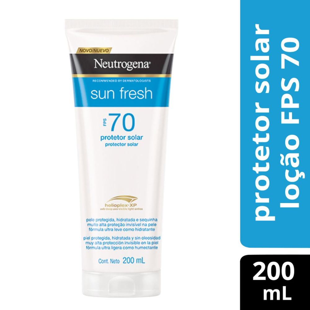 Protetor Solar Neutrogena Sun Fresh FPS 70 200ml - Drogaria Sao Paulo