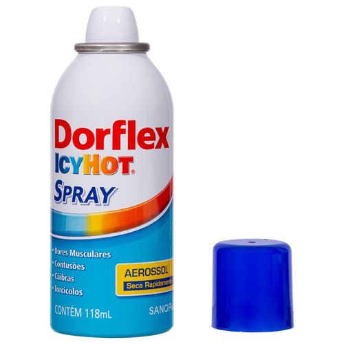 Analgésico Dorflex Sanofi Icy Hot Spray 118ml - Drogaria Sao Paulo