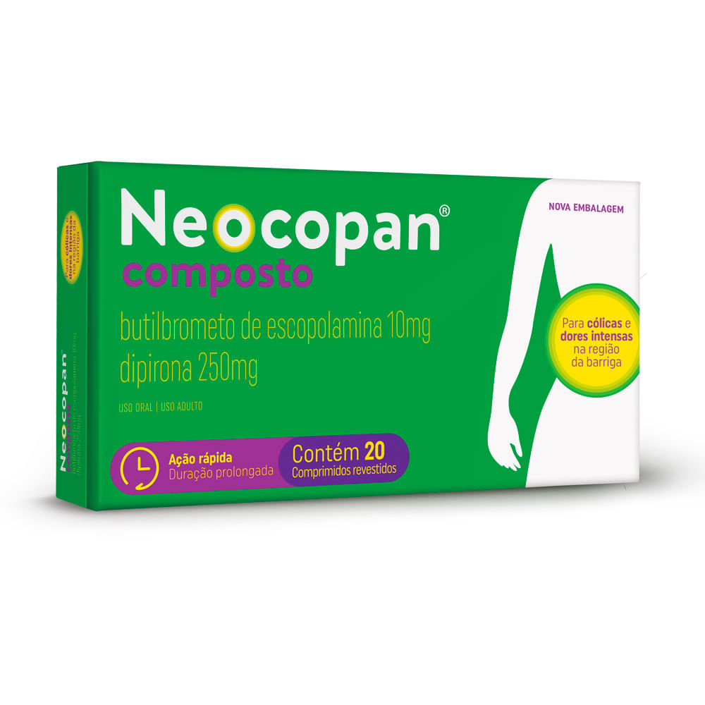 Neocopan União Quimica 20 Comprimidos - Drogaria Sao Paulo