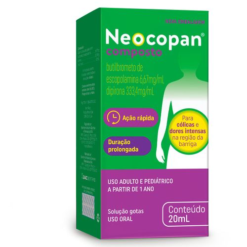 Neocopan União Quimica Gotas 20ml - Drogaria Sao Paulo