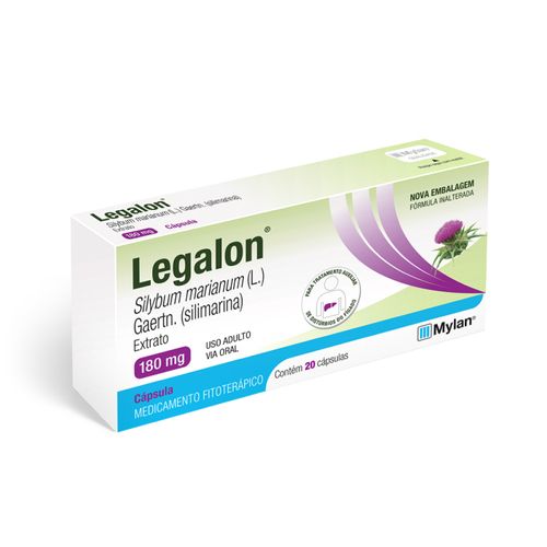 Legalon 180mg Mylan 20 Cápsulas - Drogaria Sao Paulo