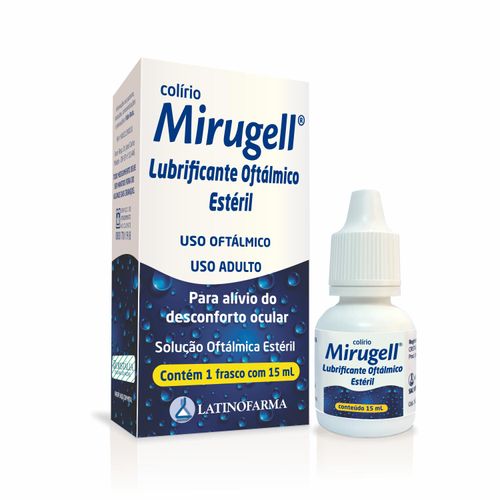 Colírio Mirugell Latinofarma 15ml - Drogaria Sao Paulo