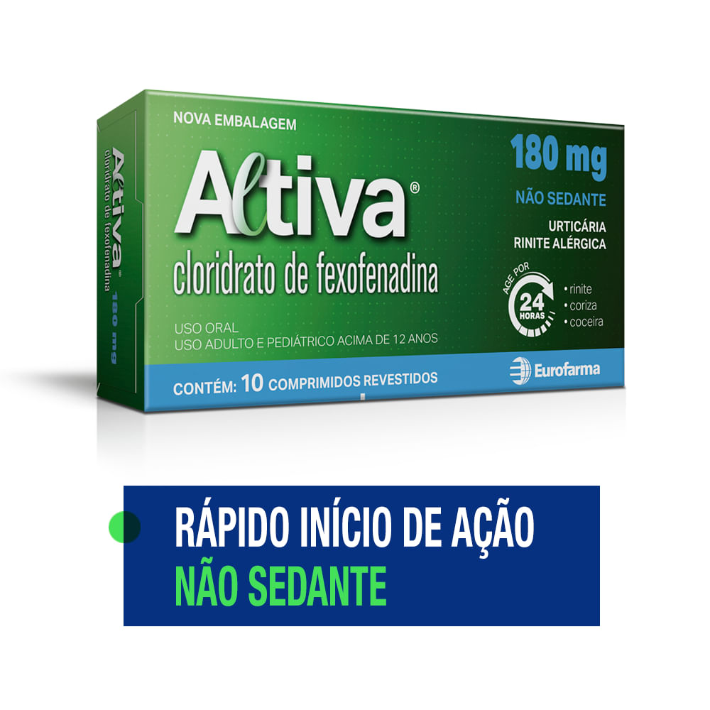 Altiva 180mg Eurofarma 10 Comprimidos - Drogaria Sao Paulo