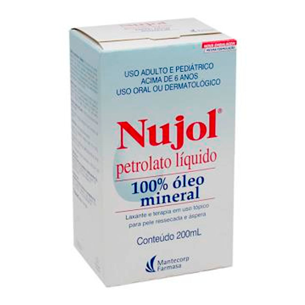 Óleo Mineral Nujol 200ml - Drogaria Sao Paulo
