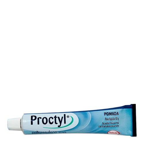 Proctyl Takeda Pomada 30g + 10 Aplicadores - Drogaria Sao Paulo