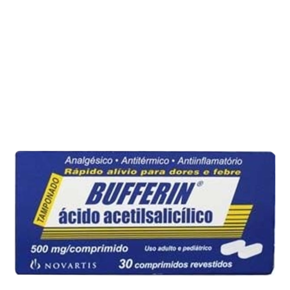 Bufferin Novartis Adulto - 30 Comprimidos - Drogaria Sao Paulo