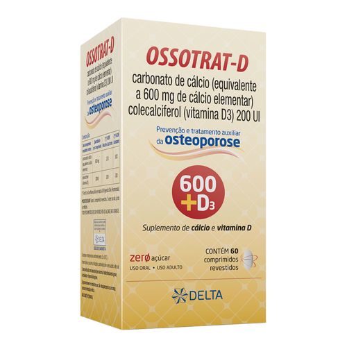 Suplemento Vitamínico Ossotrat-D Delta 60 Comprimidos - Drogaria Sao Paulo