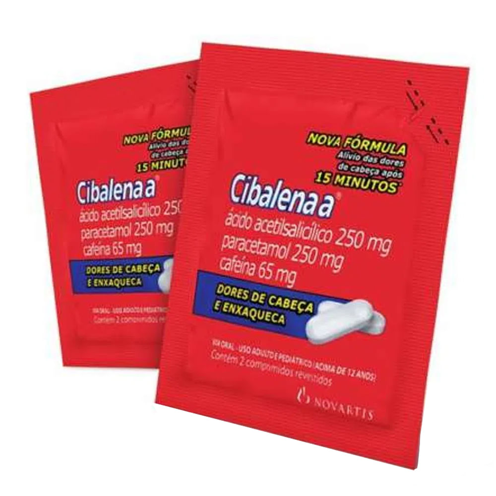 Cibalena A 250/250mg Novartis 4 Comprimidos - Drogaria Sao Paulo