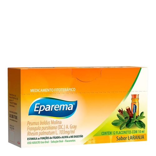 Eparema Laranja 12 Flaconetes Com 10Ml - Drogaria Sao Paulo