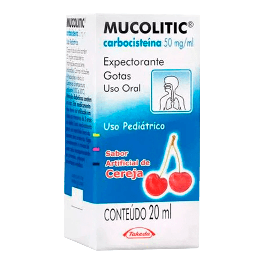 Mucolitic Pediátrico Gotas 50mg 20ml - Drogaria Sao Paulo