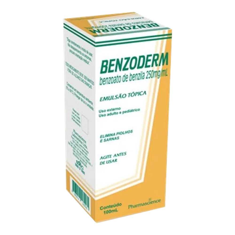 Benzoderm 250mg/ml 100ml - Drogaria Sao Paulo