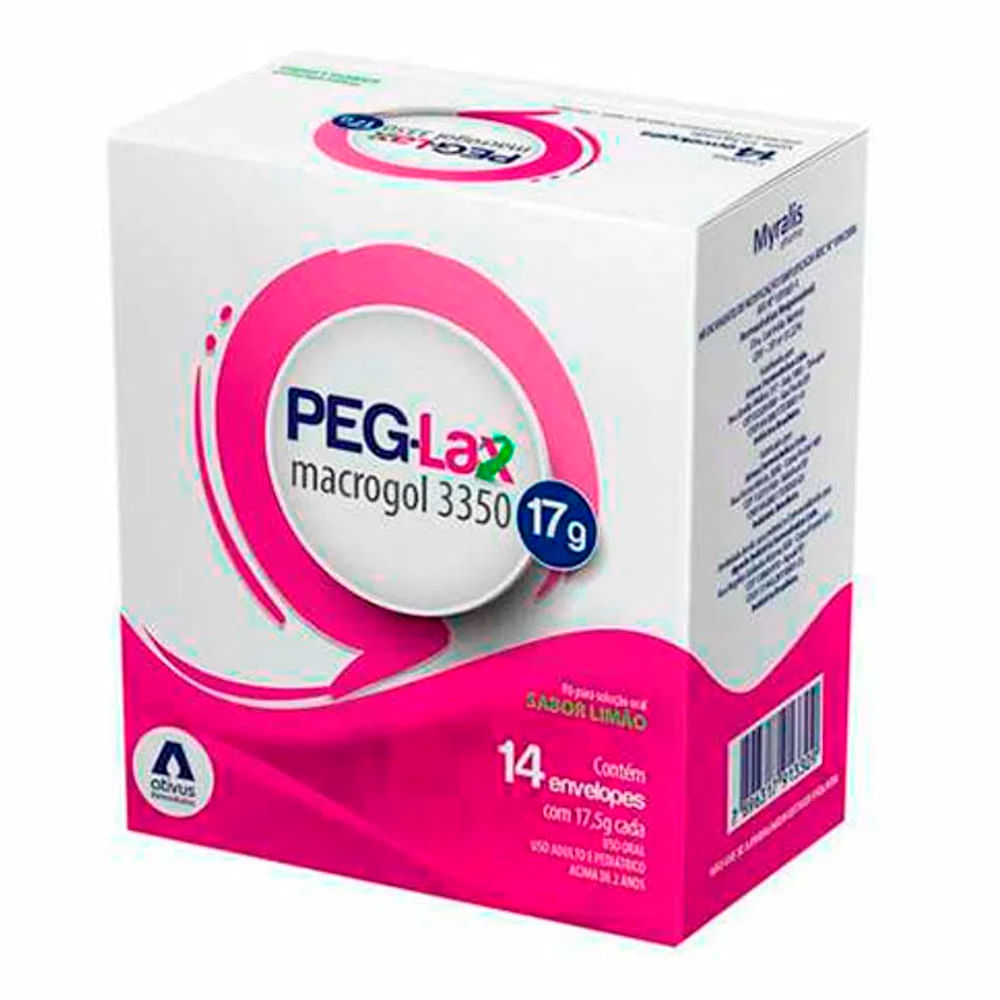 Peg-Lax Myralis 17,5g 14 Envelopes - Drogaria Sao Paulo