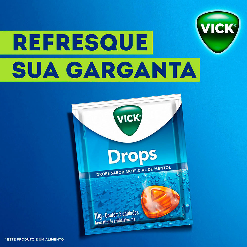 Pastilhas Vick Mentol 5 Unidades - Drogaria Sao Paulo