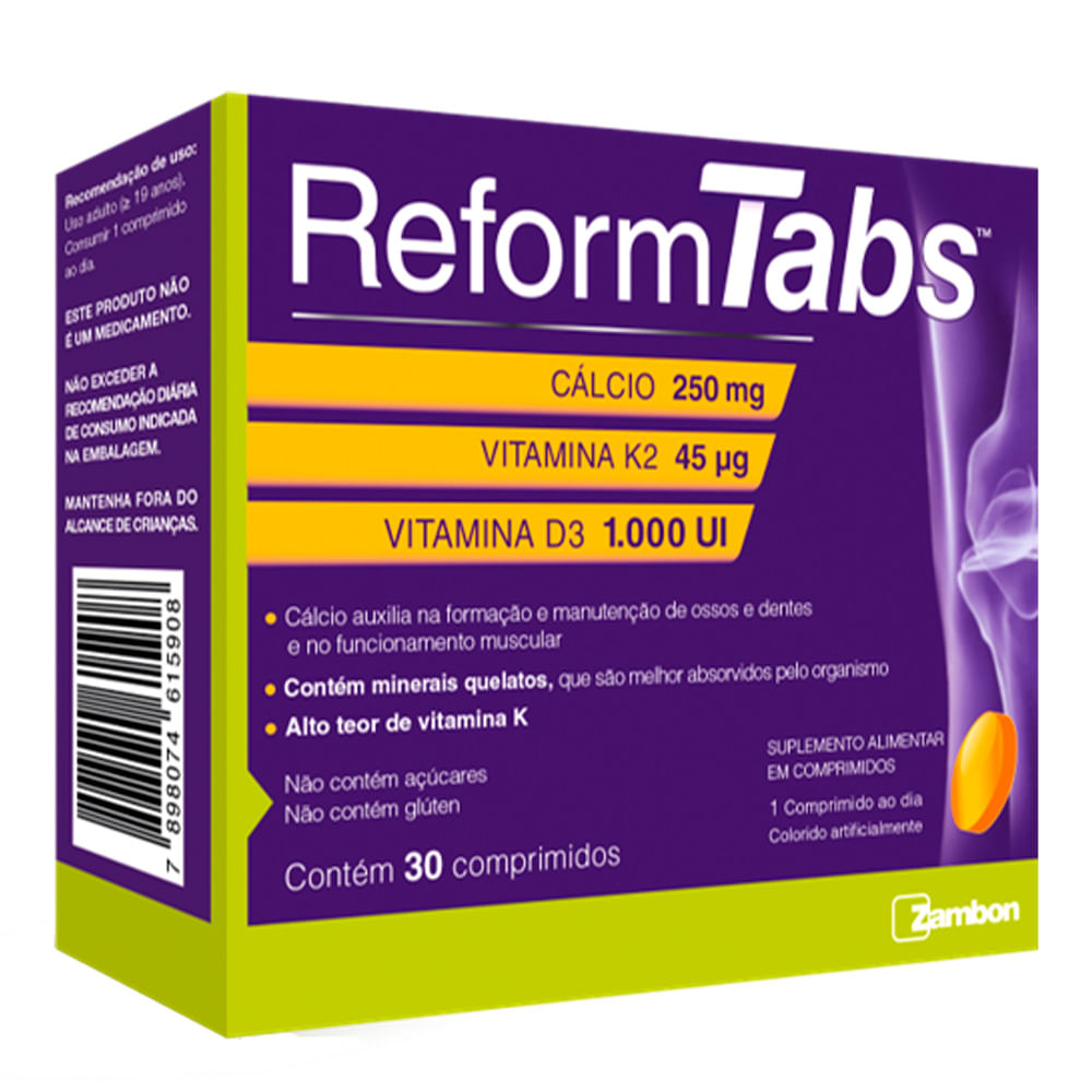 Suplemento Alimentar Reform Tabs 30 Comprimidos - Drogaria Sao Paulo