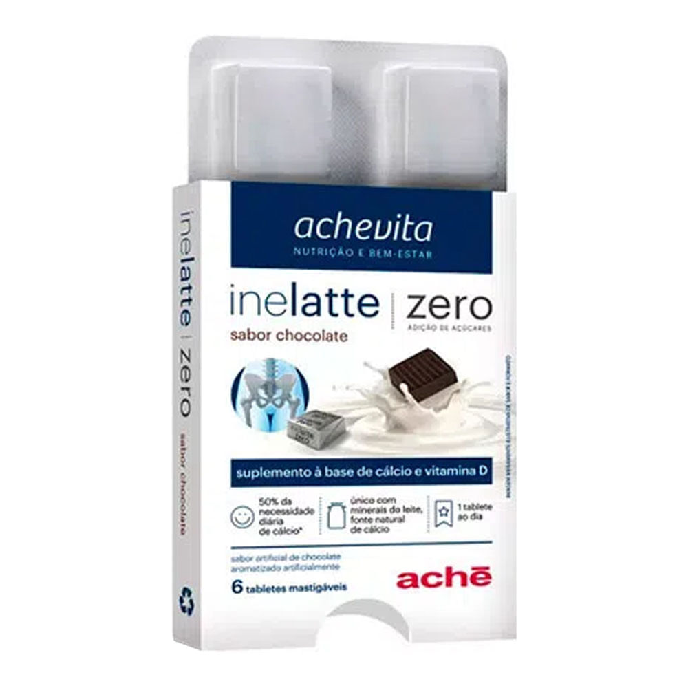 Inelatte Zero Açúcar Pocket 6 Tabletes Ache - Drogaria Sao Paulo