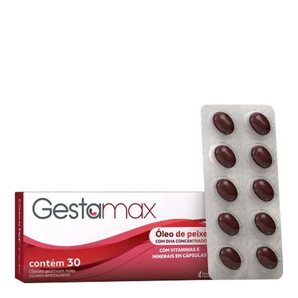 Suplemento Vitamínico Gestamax 30 Cápsulas - Drogaria Sao Paulo