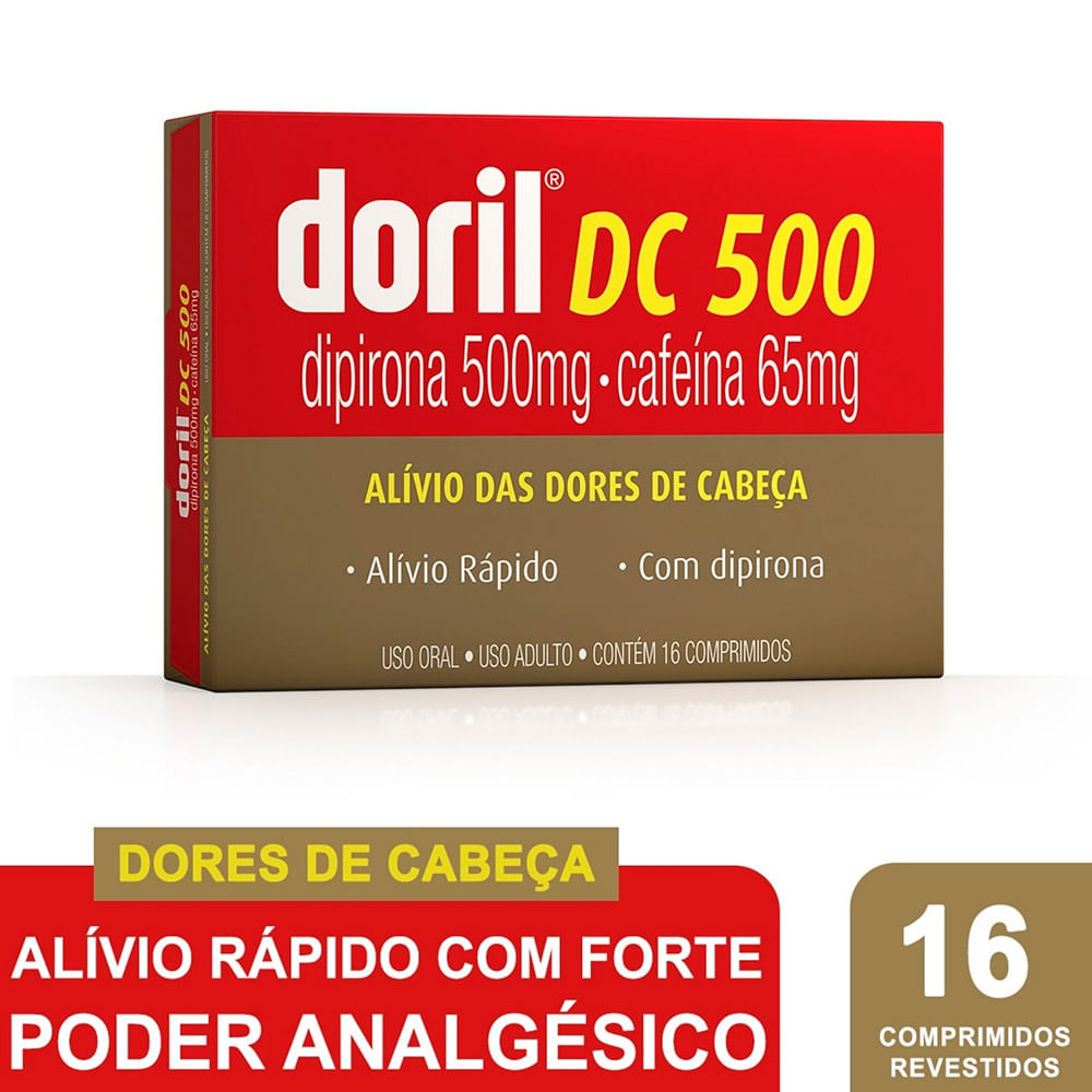 Doril DC 500mg Hypermarcas 16 Comprimidos - Drogaria Sao Paulo