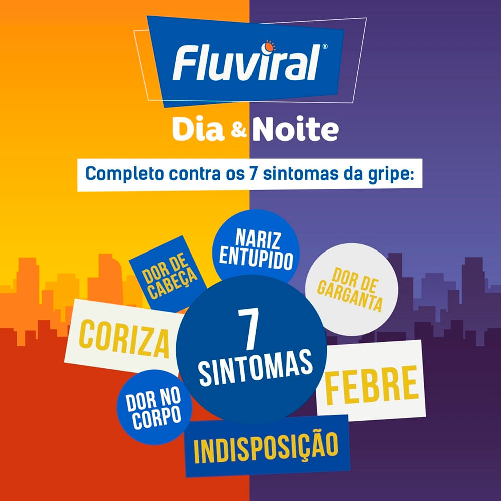 Antigripal Fluviral Dia 4 Comprimidos - Drogaria Sao Paulo