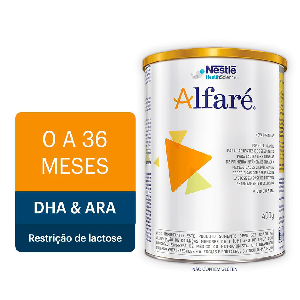 Fórmula infantil Nestlé Alfaré 400g - Drogaria Sao Paulo