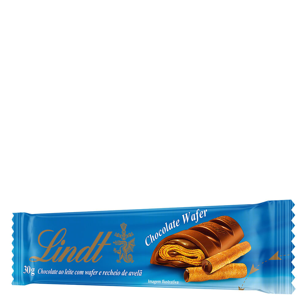 Chocolate Wafer Lindt ao Leite 30g - Drogaria Sao Paulo