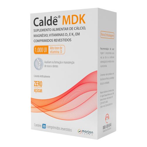 Suplemento Alimentar Caldê MDK 1.000UI 30 Comprimidos - Drogaria Sao Paulo