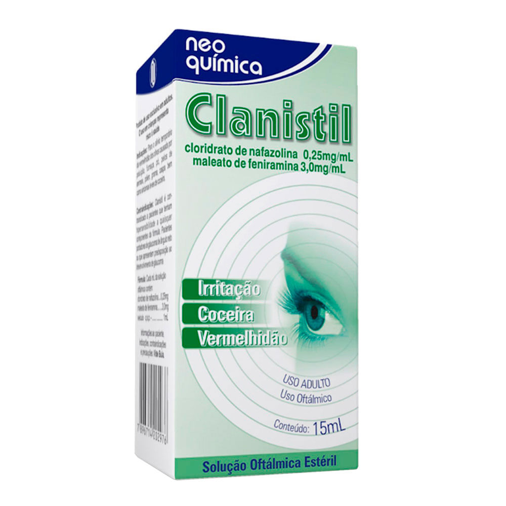 Clanistil Colírio Neo Química 15ml - Drogaria Sao Paulo