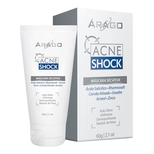 Máscara Secativa Árago Acne Shock Sachê 60g - Drogaria Sao Paulo