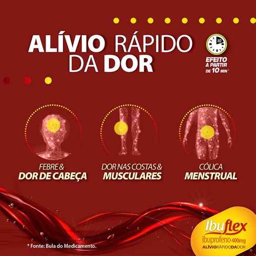 Ibuflex 400mg Legrand 4 Cápsulas - Drogaria Sao Paulo