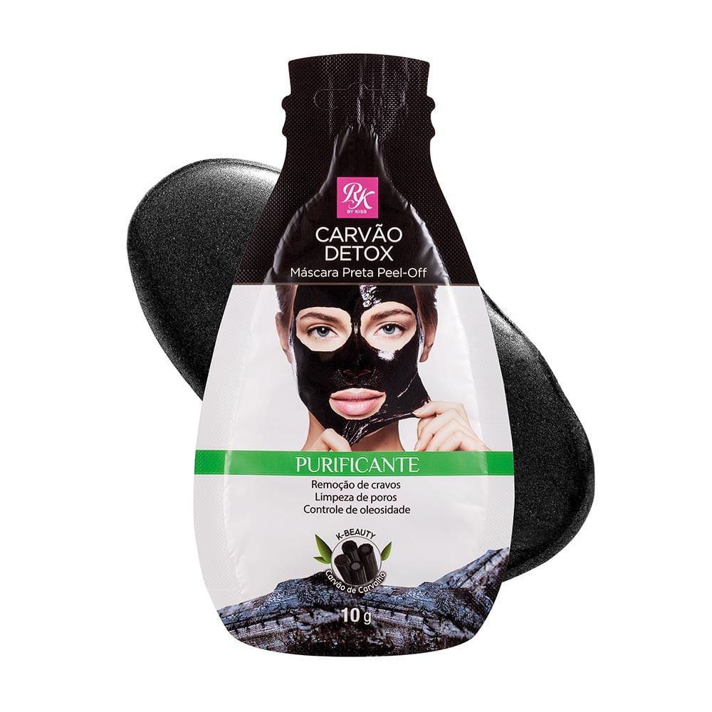 Máscara Facial Kiss New York Peel Off Carvão Detox 10g - Drogaria Sao Paulo