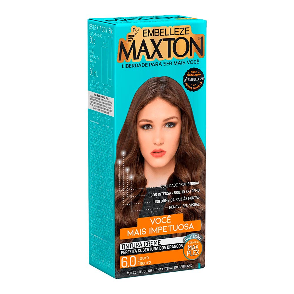 Tinta de Cabelo Embelleze Maxton Creme 6.0 Louro Escuro - Drogaria Sao ...
