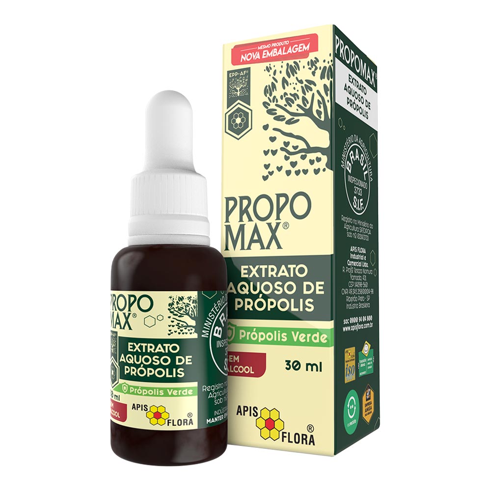 Propomax Apis Flora Extrato de Própolis Gotas 30ml - Drogaria Sao Paulo