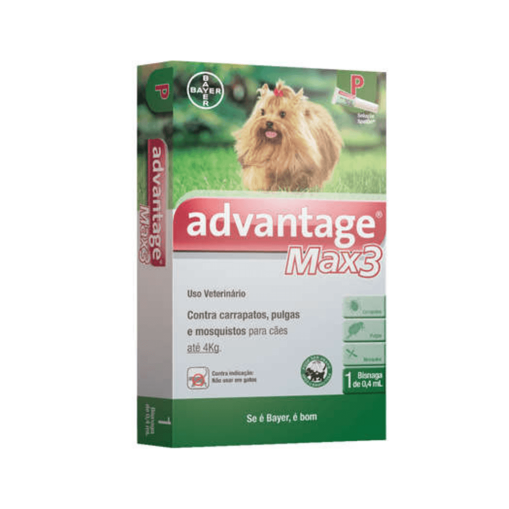 ADVANTAGE MAX 3 COMBO - Para Cães até 4 kg - Leve 3 Pague 2 - Drogaria ...