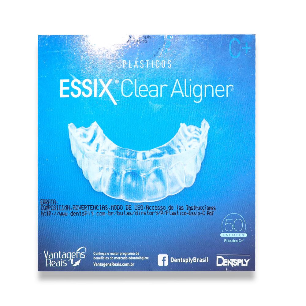 Plástico Essix Mtm C+ com 50 - Dentsply Sirona - Drogaria Sao Paulo