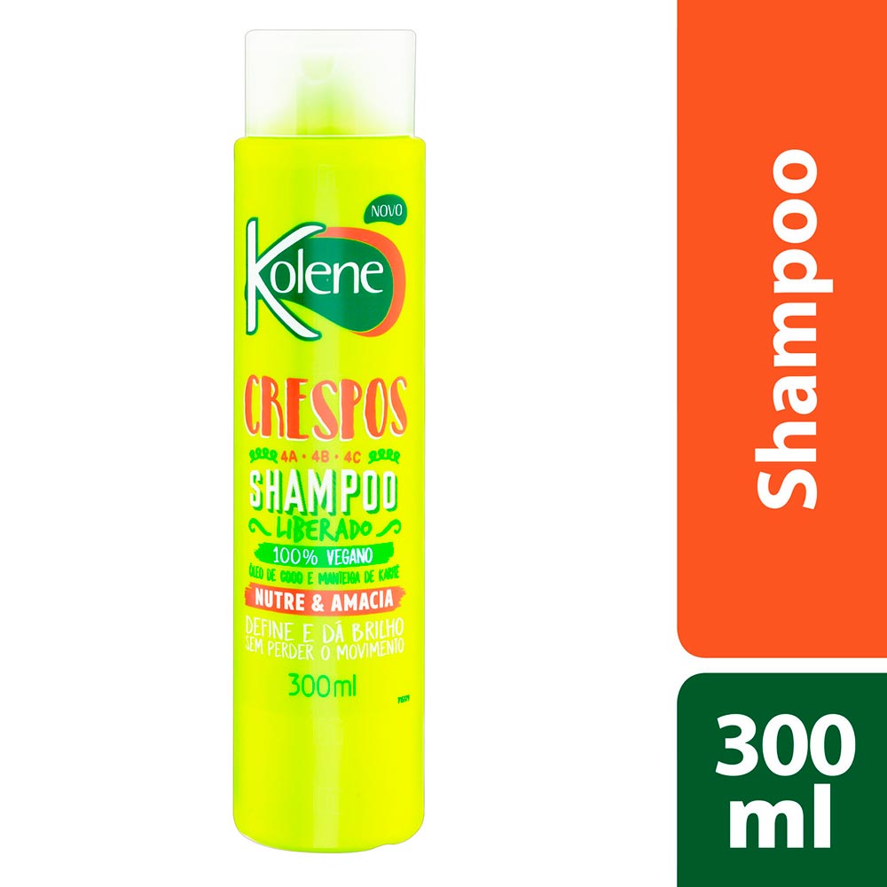 Shampoo Kolene Crespos 300ml - Drogaria Sao Paulo