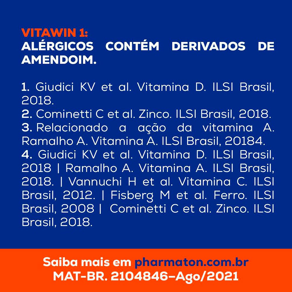 Suplemento Vitamínico Pharmaton Vitawin 2 Sanofi Sabor Caramelo 30ml ...