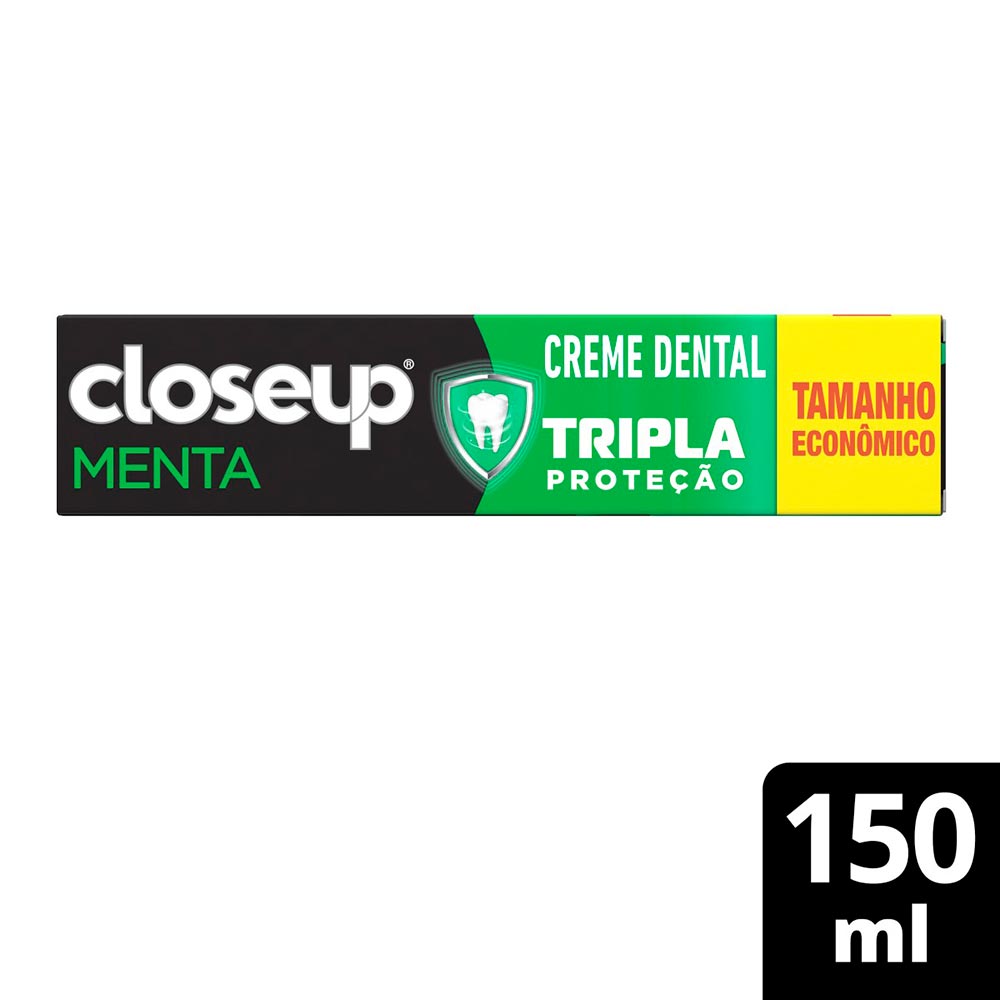 Pasta de Dente Closeup Tripla Proteção Menta 150g - Drogaria Sao Paulo